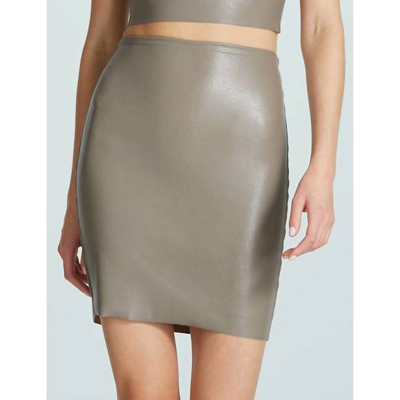 Commando | Skirts | New Commando Faux Leather Mini Skirt In Ash | Poshmark